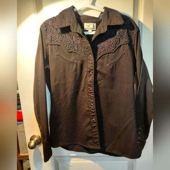 Panhandle Slim | Tops | Black Panhandle Slim Western Shirt | Poshmark